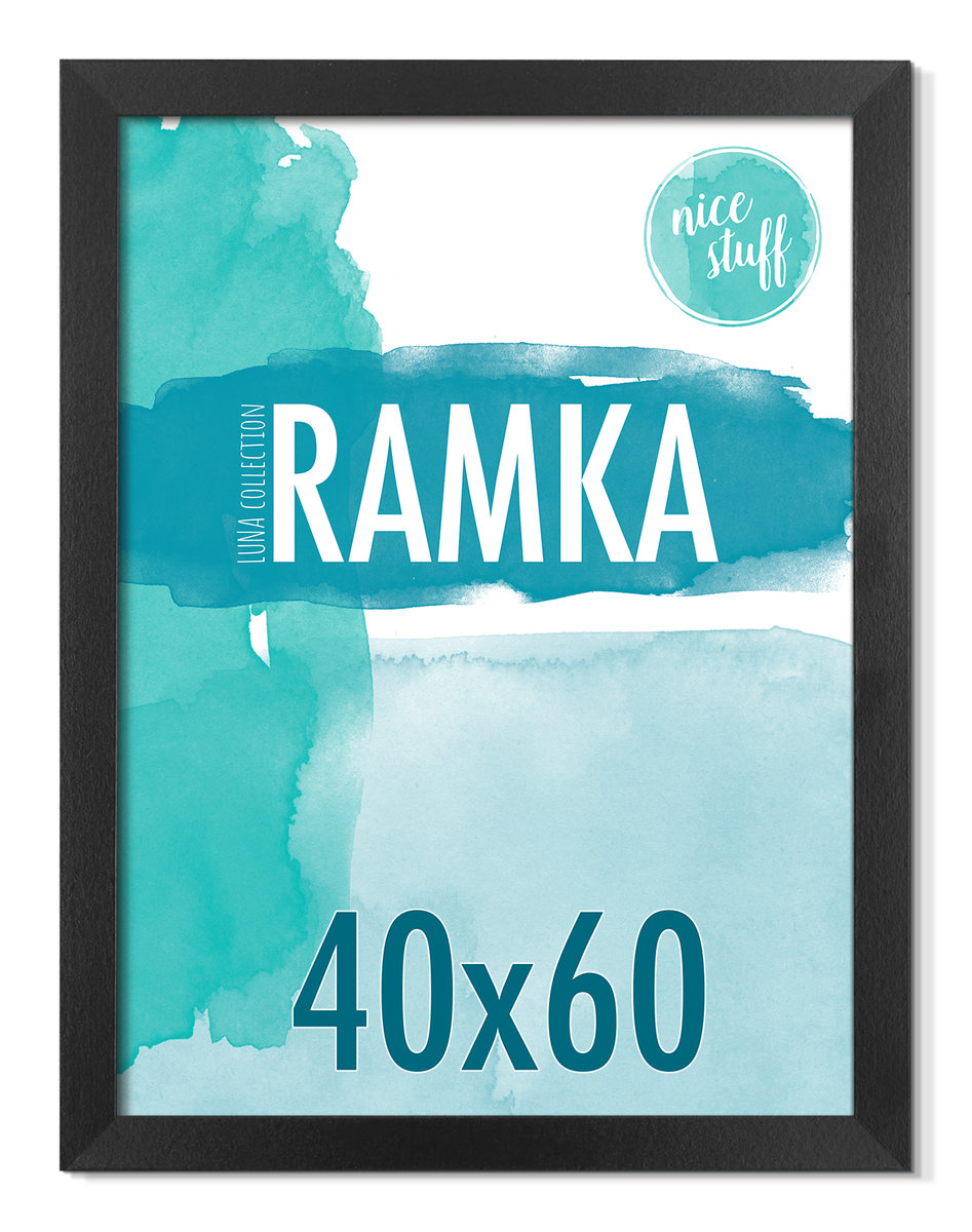 Ramka 40x60 ramka na zdjęcia 40x60 ramki na zdjęcie 40x60 czarna MDF czarne foto rama - Nice ...
