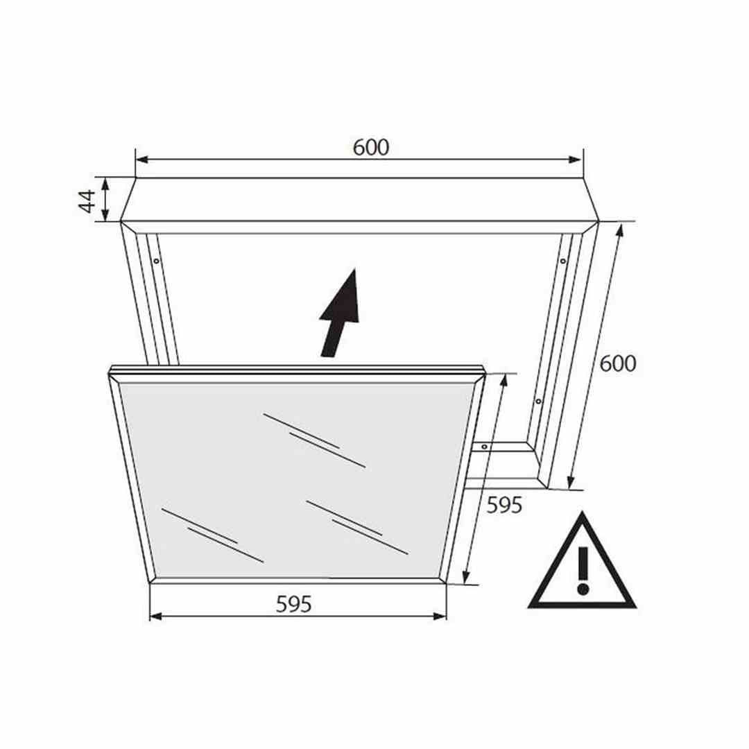RAMKA 600X600 DO PANELU LED ALUMINIOWA - Eko-Light | Sklep EMPIK.COM