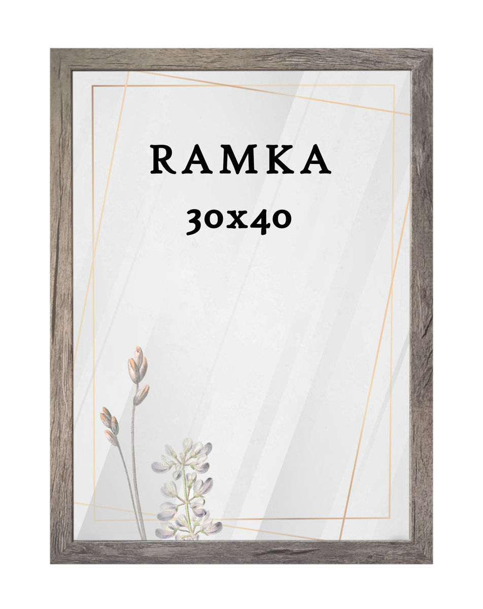 Ramka DAISY BRĄZOWA 30x40 - FOTKOM | Sklep EMPIK.COM