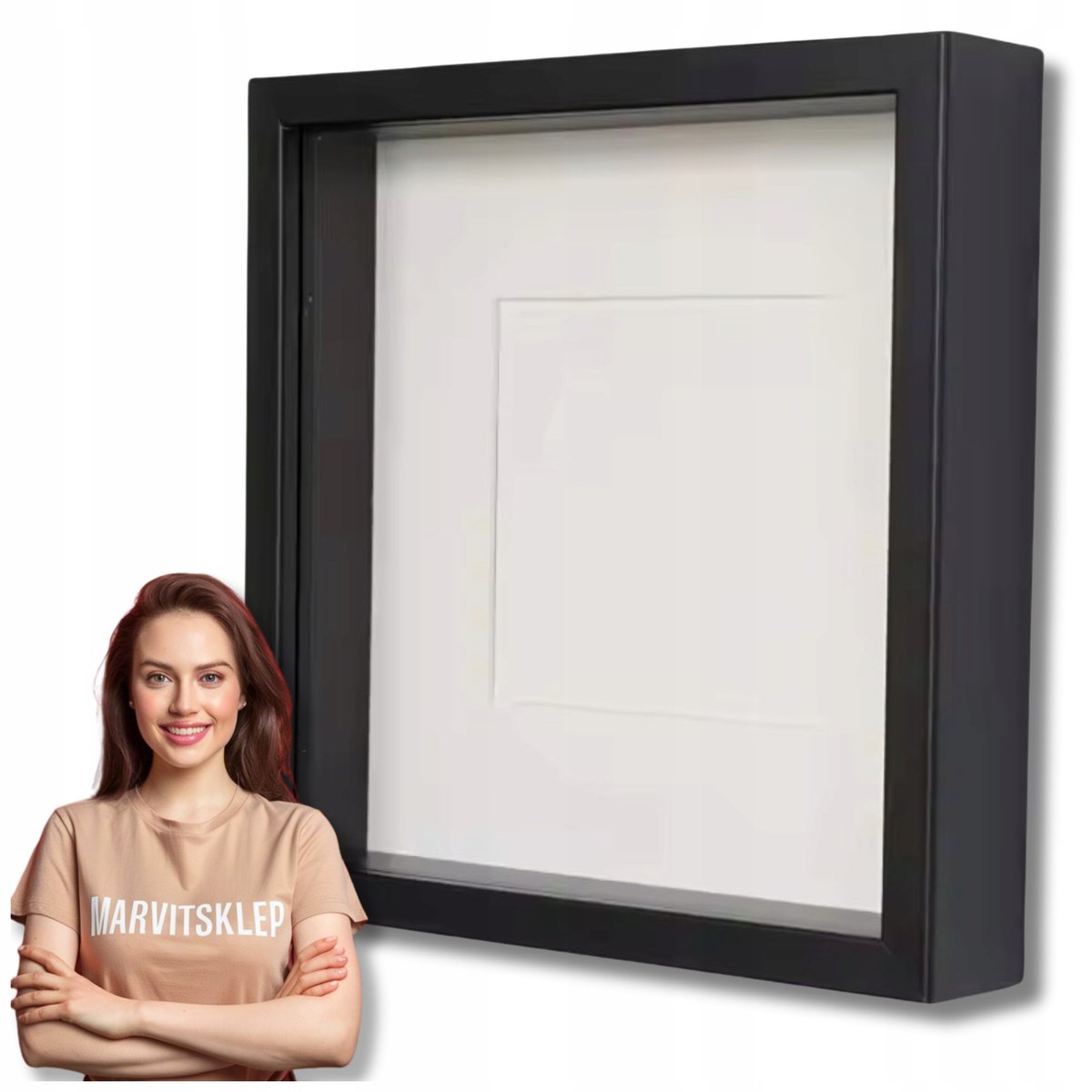 Ramka Głęboka Box 3D 30X30 Cm Do Rękodzięła Mchu Na Zdjęcia Kolor ...