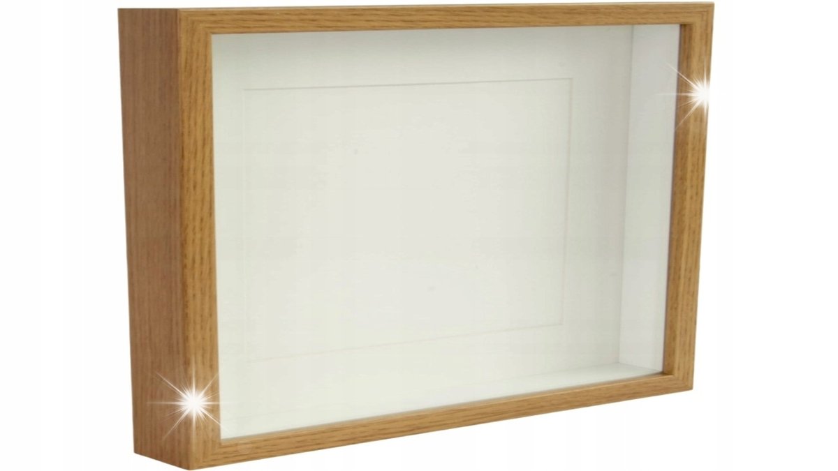 Ramka głęboka box 3D 30x40 cm do rękodzięła mchu na zdjęcia naturalna ...
