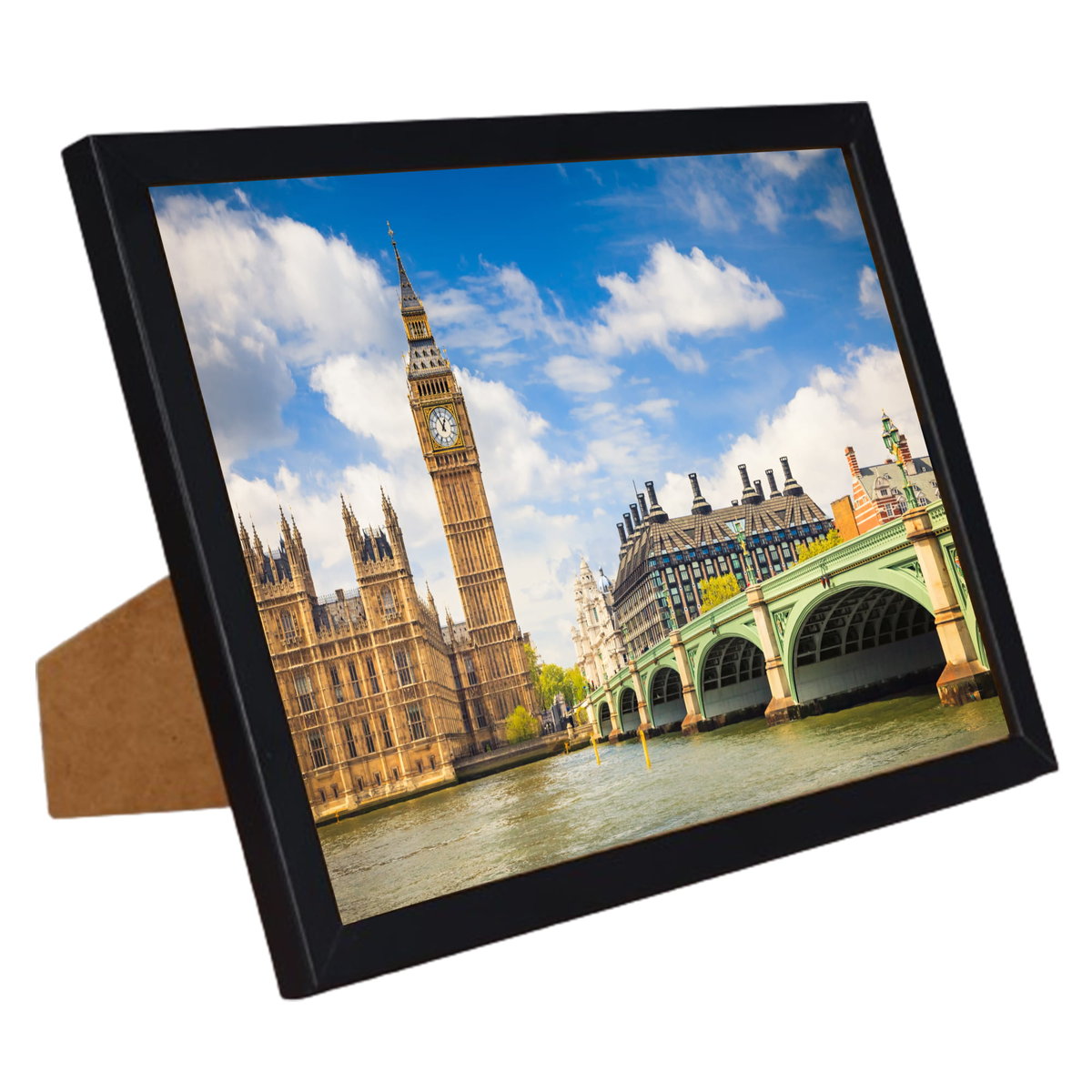 Ramka na dyplom zdjęcie Basic 21x30 A4 stojąca i wisząca czarna MDF ...