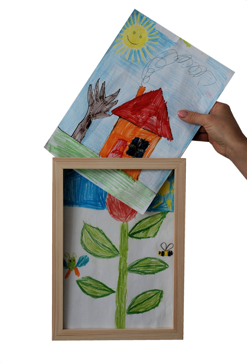 Ramka Na Rysunki Dziecka A4 Ramki Artystyczne Dla Dzieci 3D BEZ SZYBKI ...