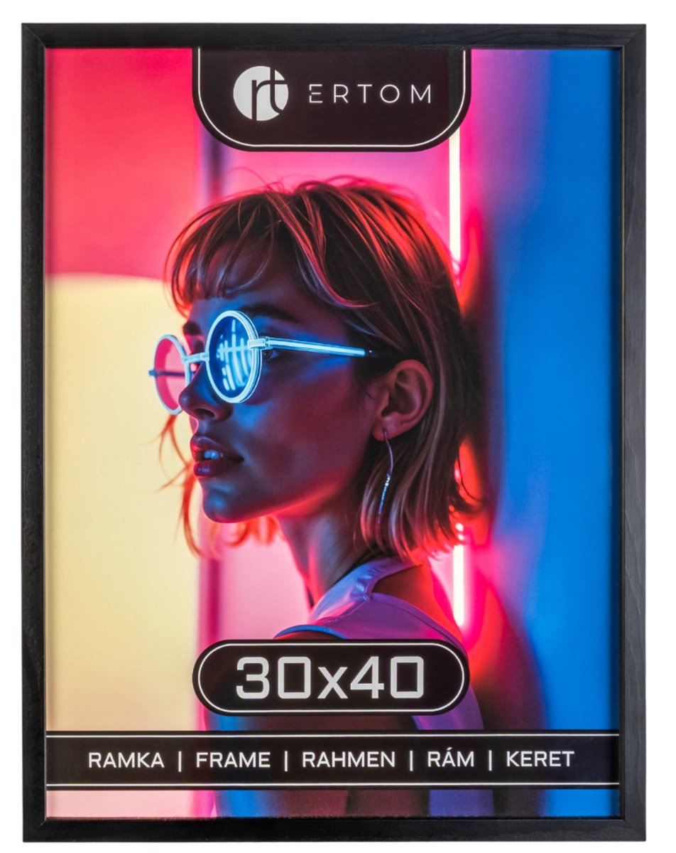 Ramka na zdjęcie ALPINA 30x40 RAMKA Czarna - Ertom | Sklep EMPIK.COM