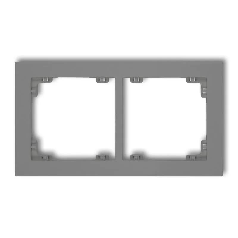 Ramka podwójna szary mat DECO 27DR-2 KARLIK - Inna marka | Sklep EMPIK.COM