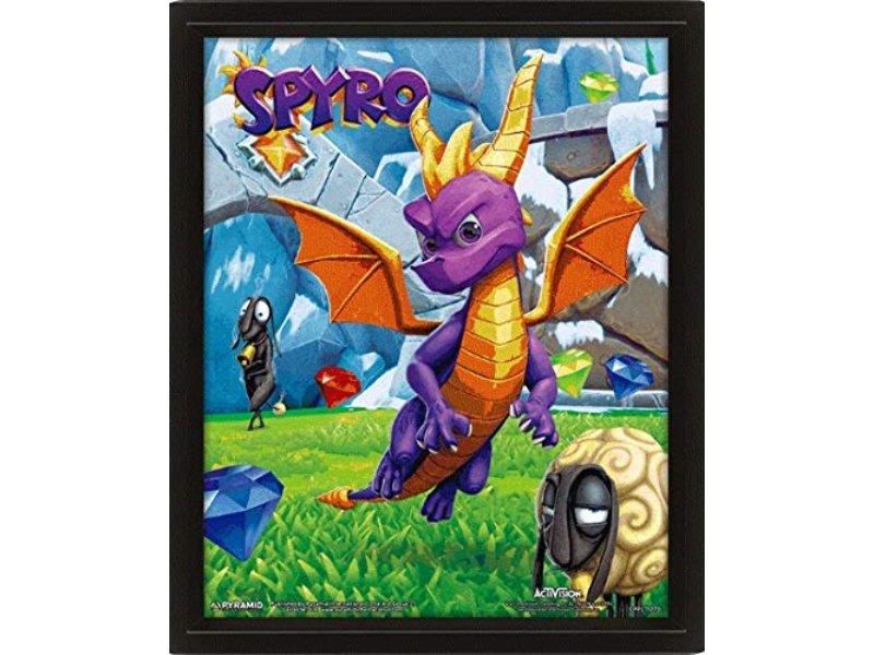 Ramka Spyro 3D 28,7 x 23,5 cm (czas odtwarzania) - Inna marka | Sklep ...