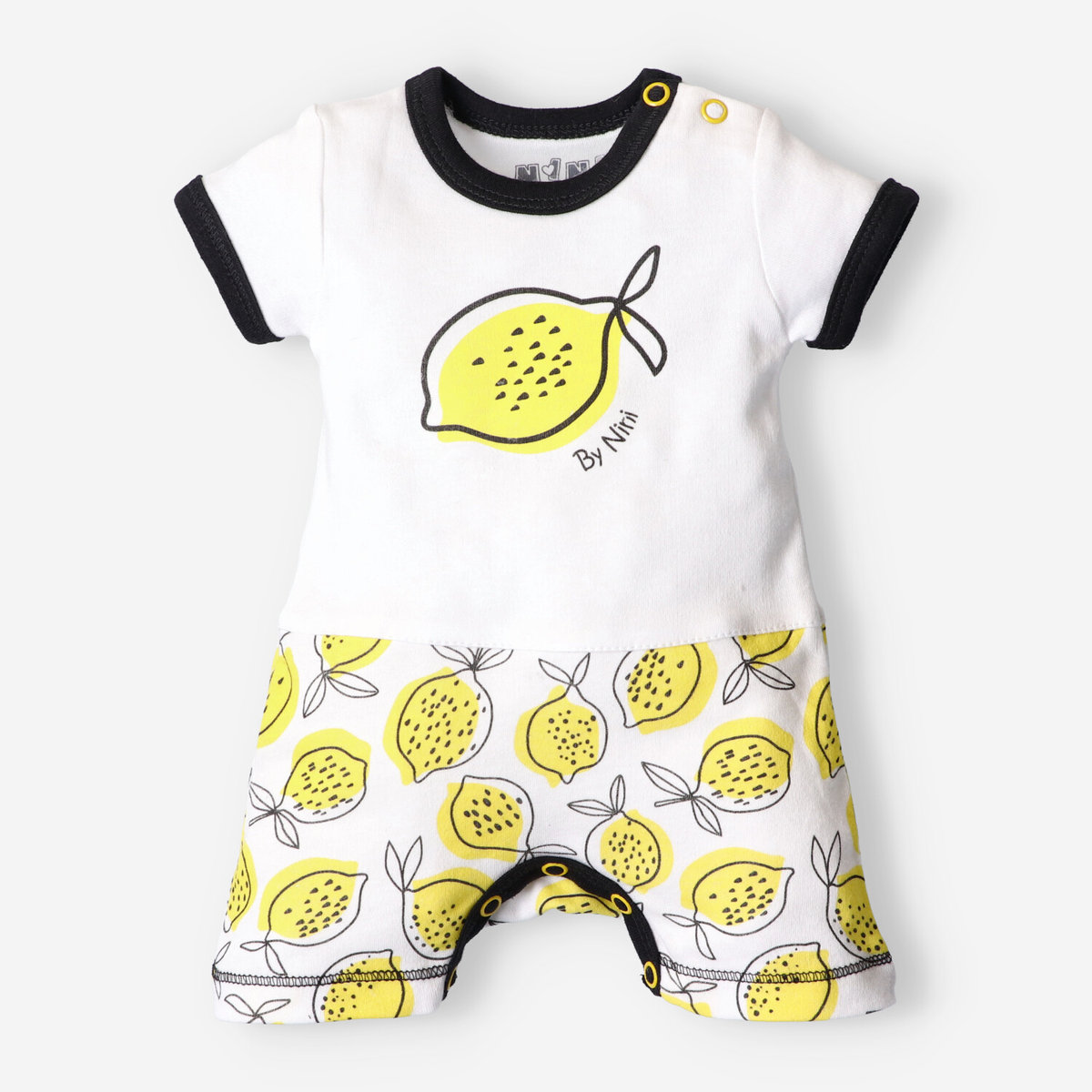 Rampers z bawełny organicznej dla dziewczynki-74 - NINI | Sklep EMPIK.COM