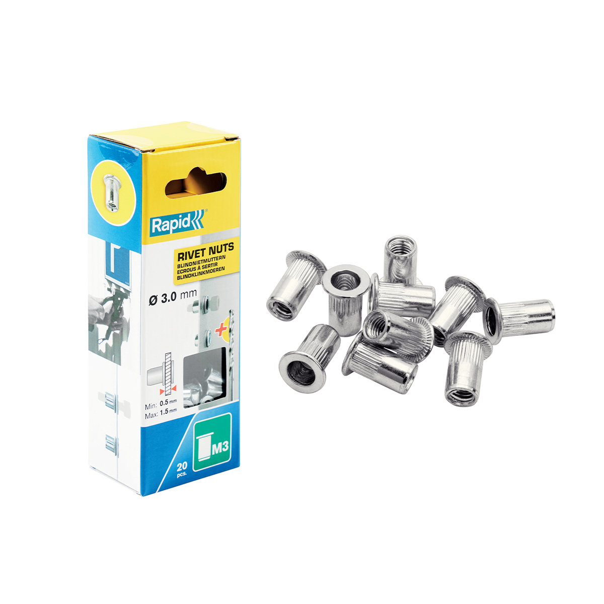 Rapid Nitonakrętki M3 5000670 - Rapid | Sklep EMPIK.COM