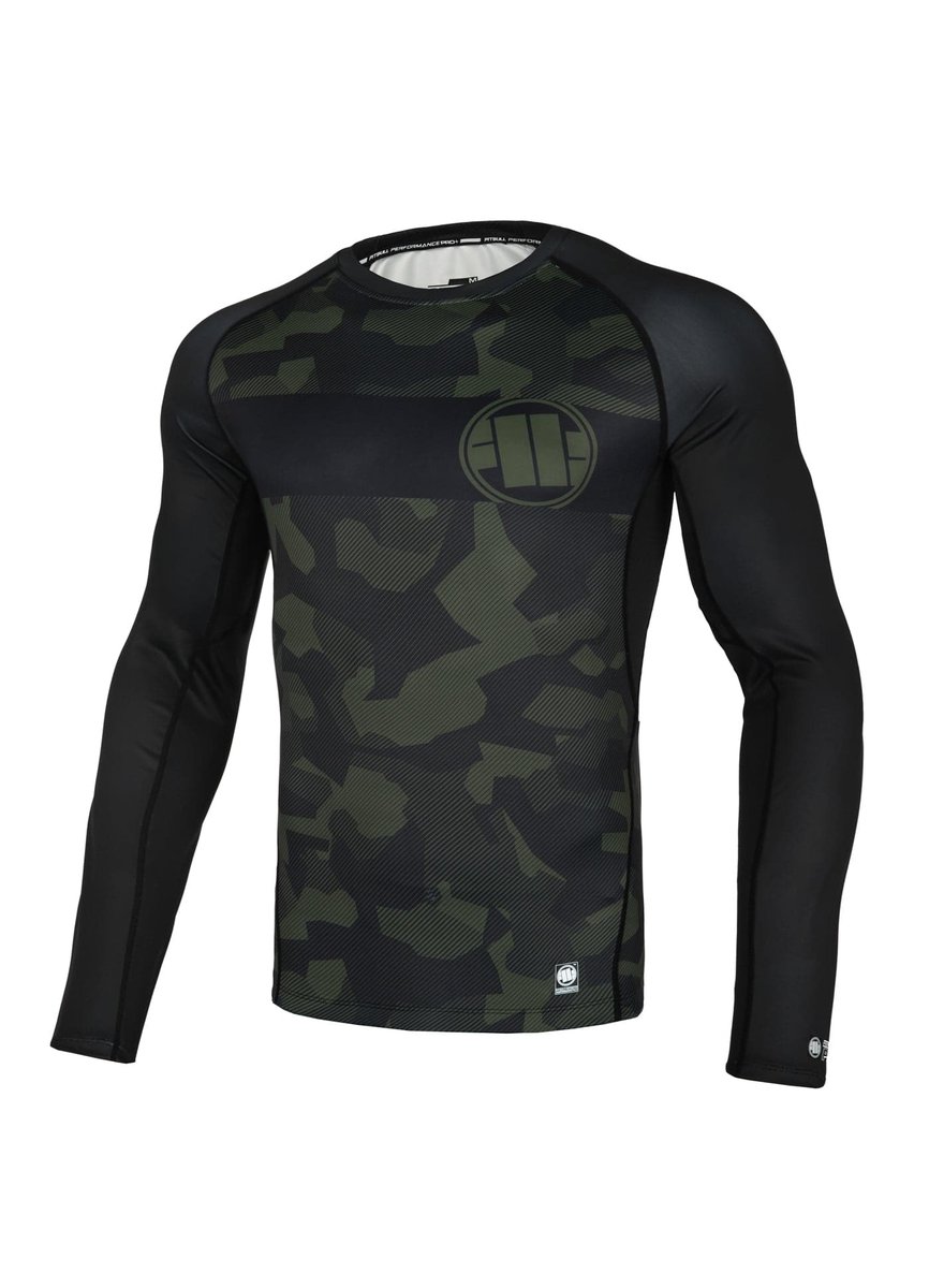 Rash Guard longsleeve fitted DILLARD CASINO Oliwkowy Camo XXL - Pitbull ...