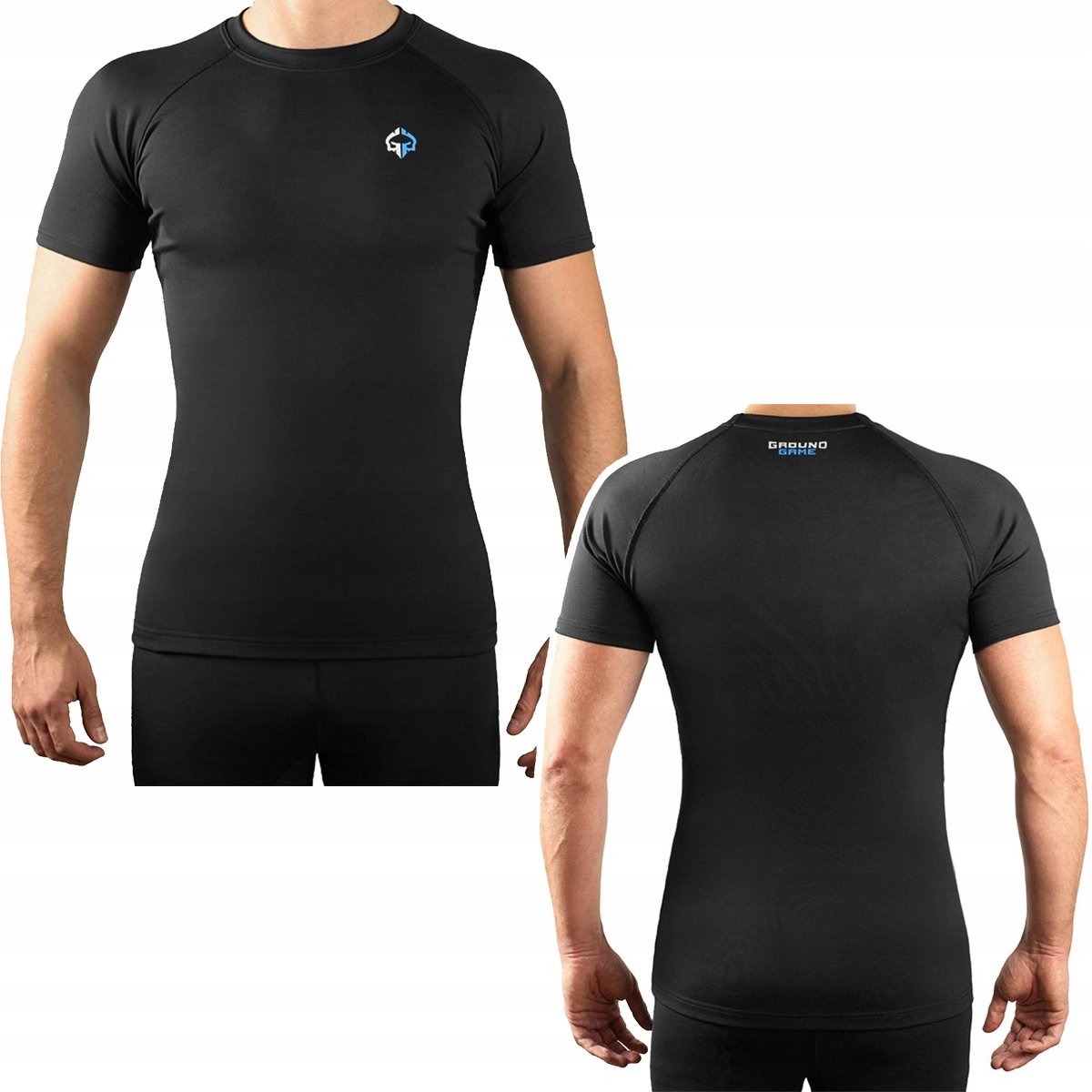 Rashguard Męski Z Krótkim Rękawem Ground Game Essential Logo R. M ...