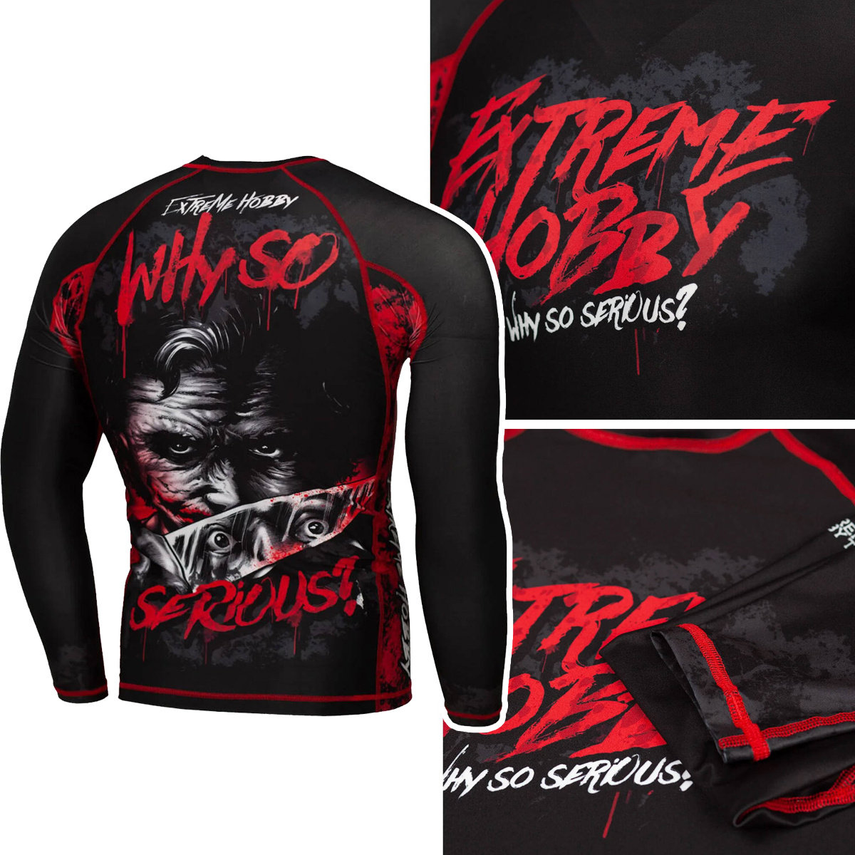 Rashguard Z Długim Rękawem Męski Extreme Hobby Why So Serious R. S ...