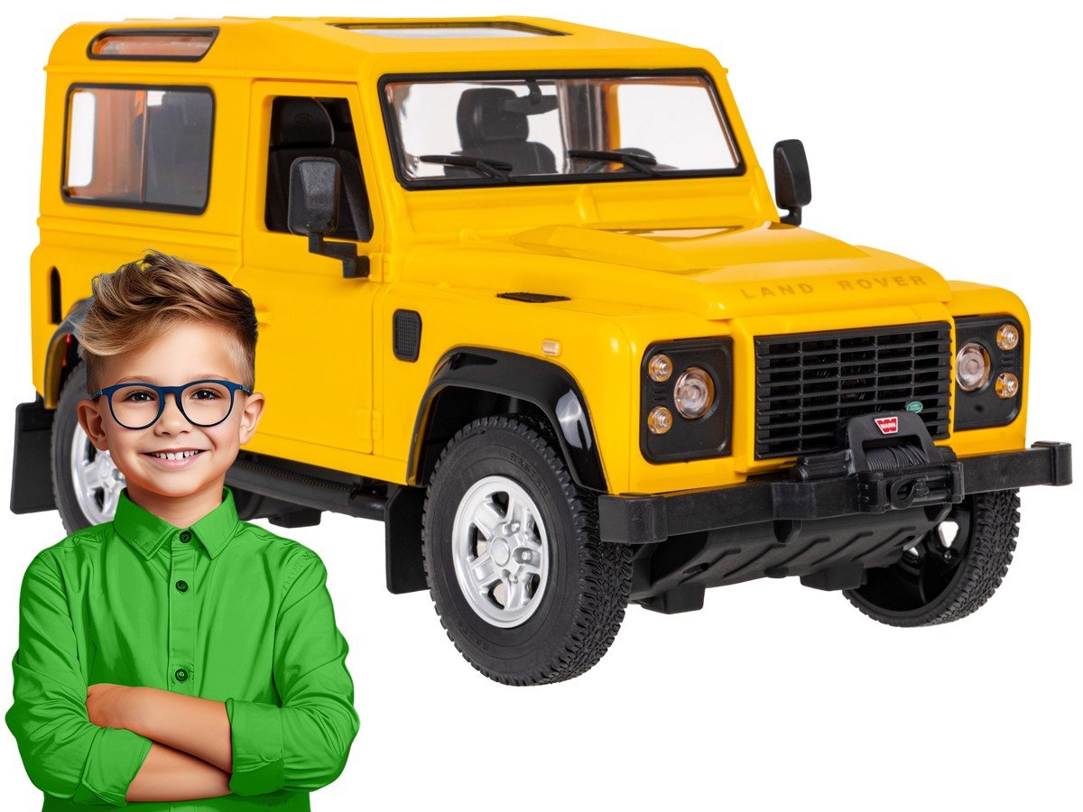 Rastar 1:14 Zdalnie Sterowane Autko Land Rover Defender Pojazd + Pilot ...