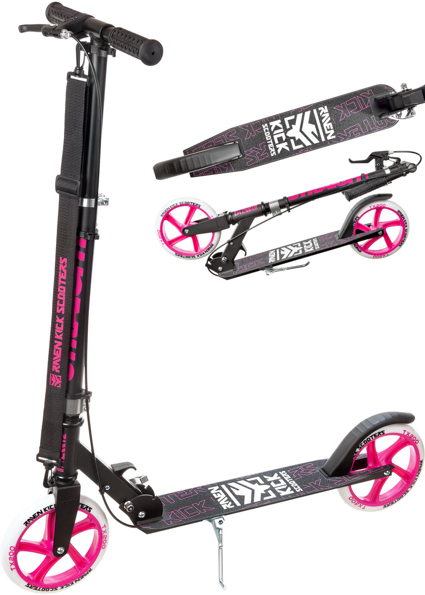 Raven, Hulajnoga klasyczna, Straight 200mm z hamulcem, różowy - Raven ...