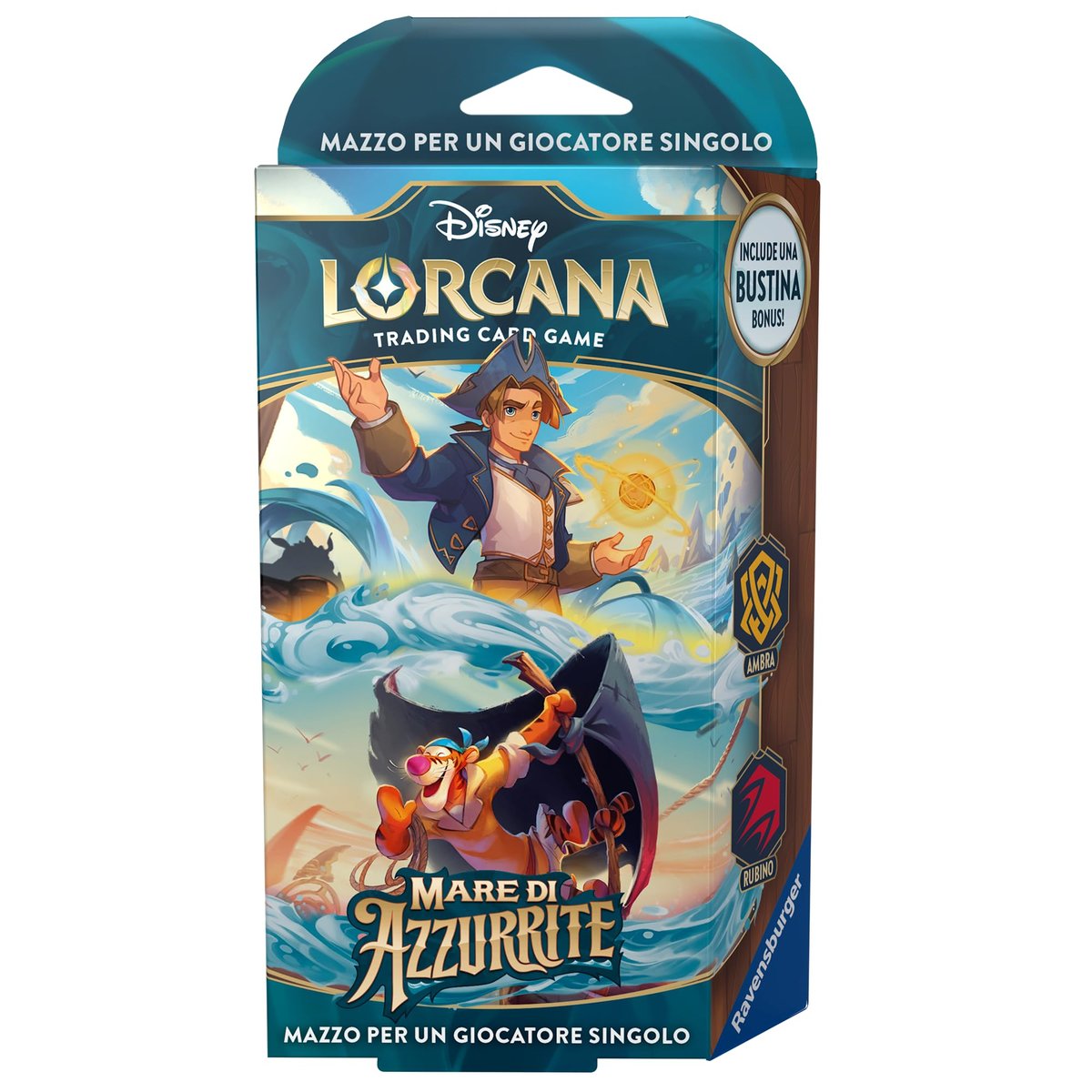 Ravensburger Disney Lorcana TCG: Morze Azurrytu, Starter Deck Bursztyn ...