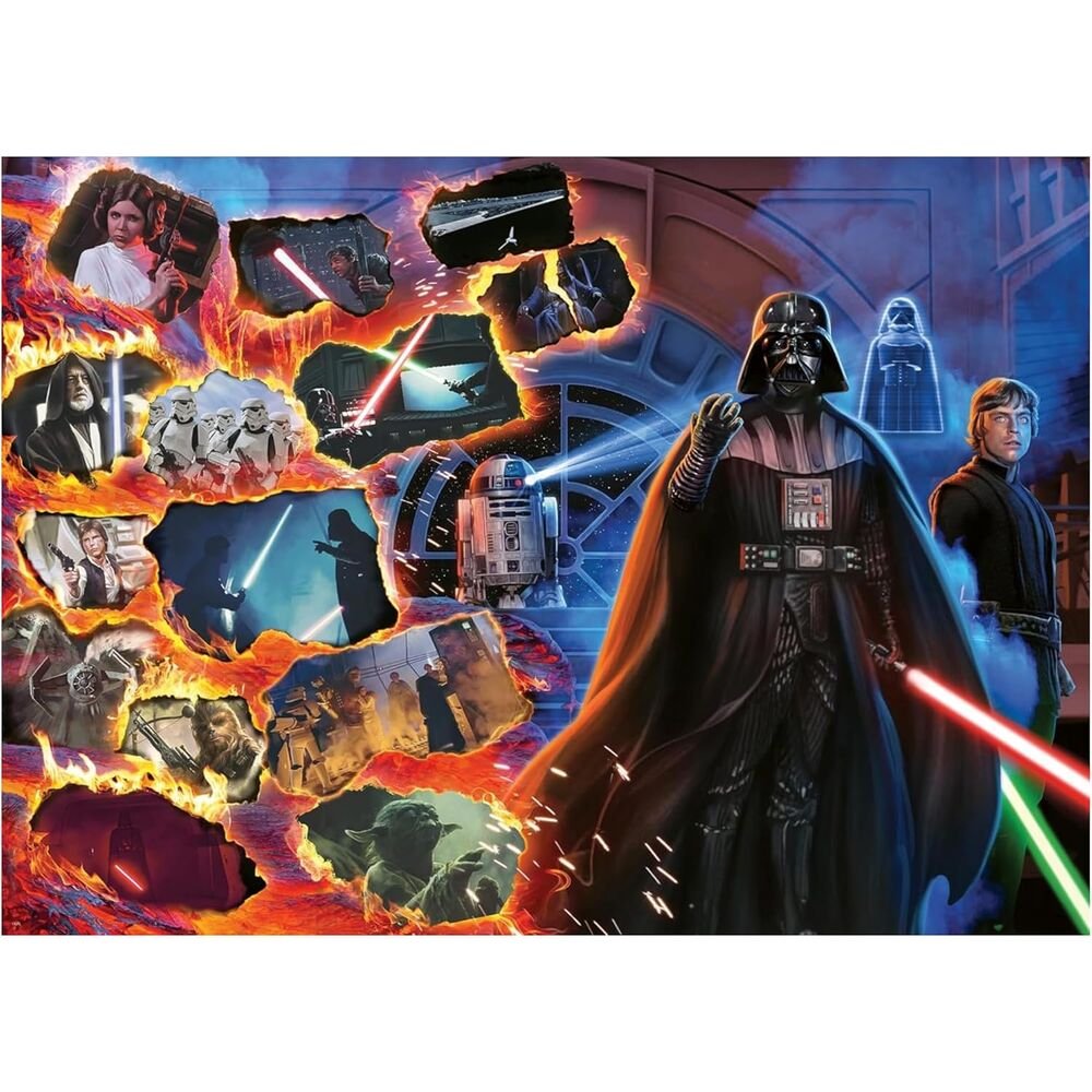 Ravensburger Puzzle 1000pcs Star Wars - Darth Vader, Oficjalny Produkt ...