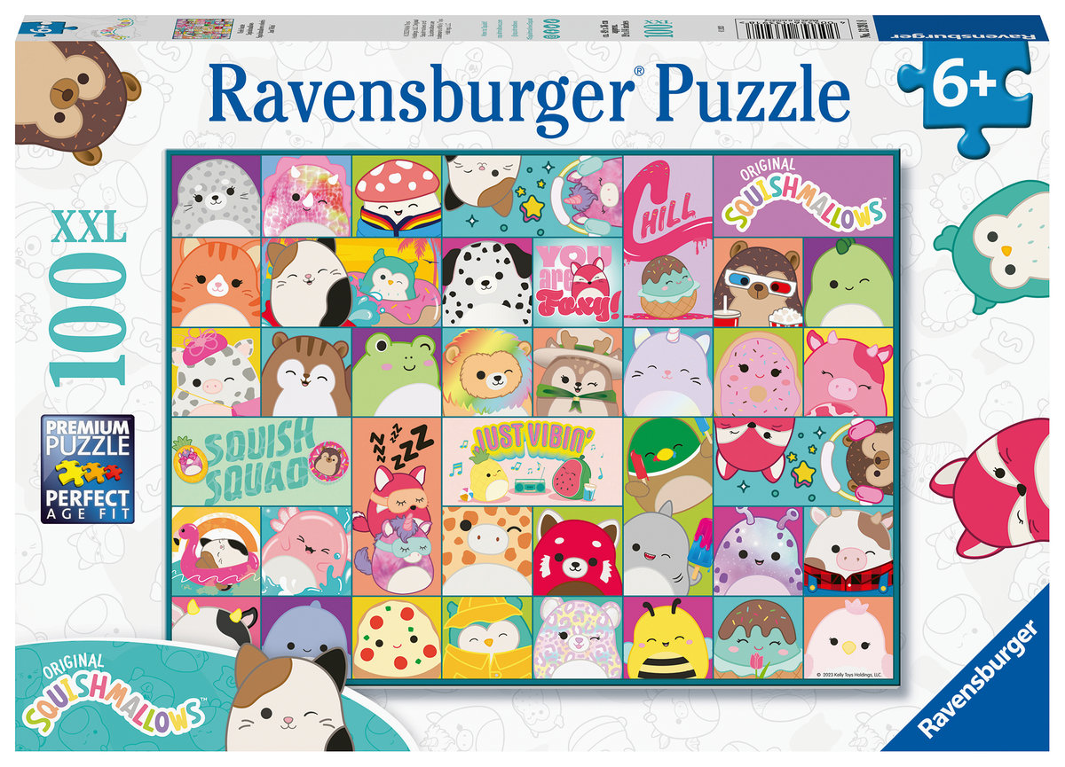 Ravensburger, puzzle 2D, XXL, Squishmallows, 100 el. - Ravensburger ...