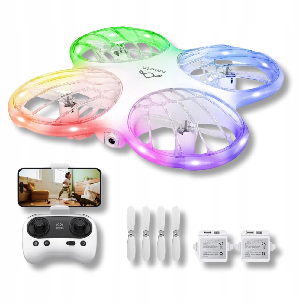 RC DRON ZDALNIE STEROWANY DLA DZIECI OŚWIETLENIE LED PILOT ZABAWKA PREZENT - Inna marka | Sklep ...