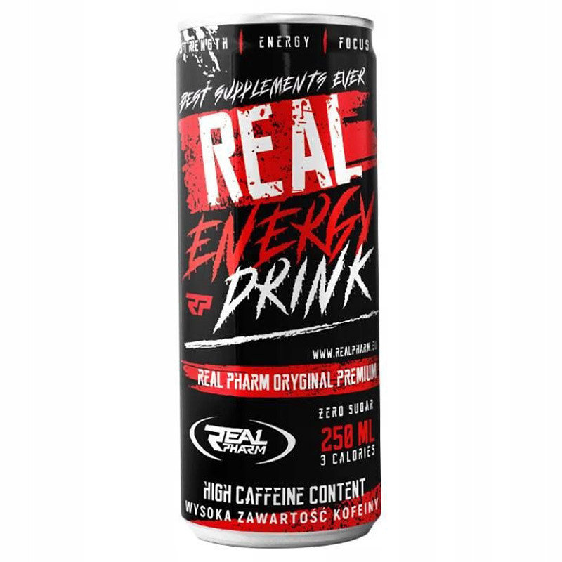 REAL PHARM Real Energy Drink 250ml - Real Pharm | Sport Sklep EMPIK.COM