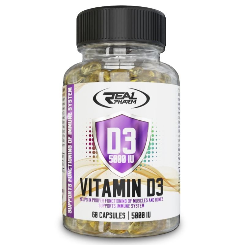 Real Pharm Vitamin D3 5.000IU 60softgel | Sklep EMPIK.COM