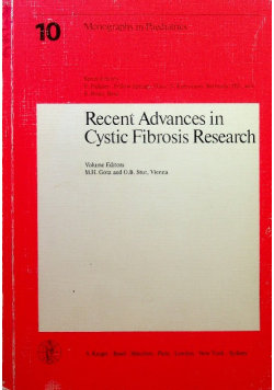 Recent Advances in Cystic Fibrosis Research - | Książka w Empik