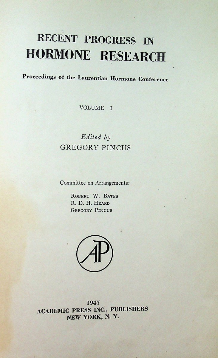 Recent Progress in Hormone Research Vol I 1947 rr. - W opisie | Książka ...