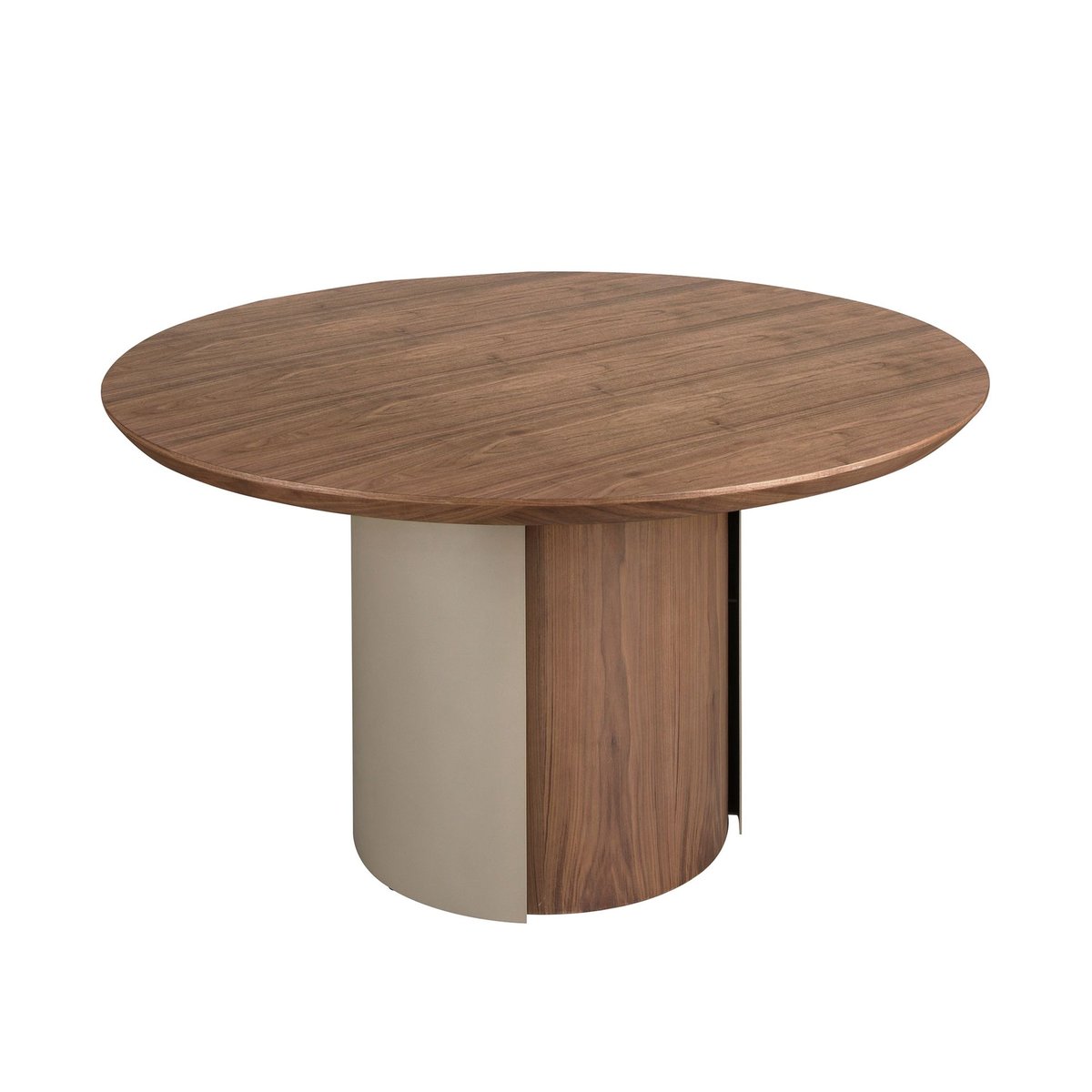 Rectangular Dining Table In Walnut And Beige Wood 1166 Angel Cerda ...