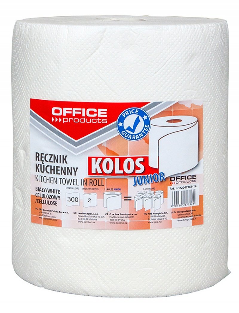 Ręcznik Kolos W Roli Office Products 2W Celuloza 60 M Biały 1 Sztuka ...
