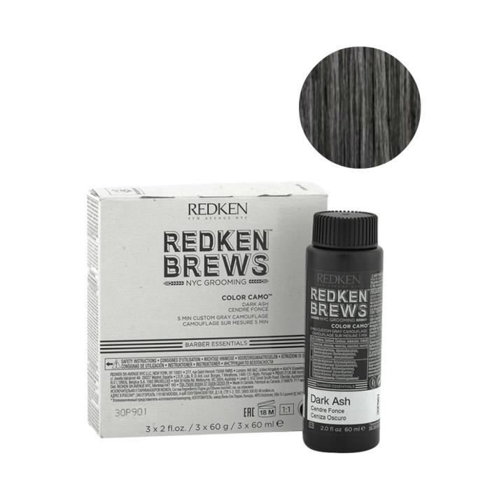 Redken Brews Man Color camo Ciemny popiół 3x60ml | Sklep EMPIK.COM