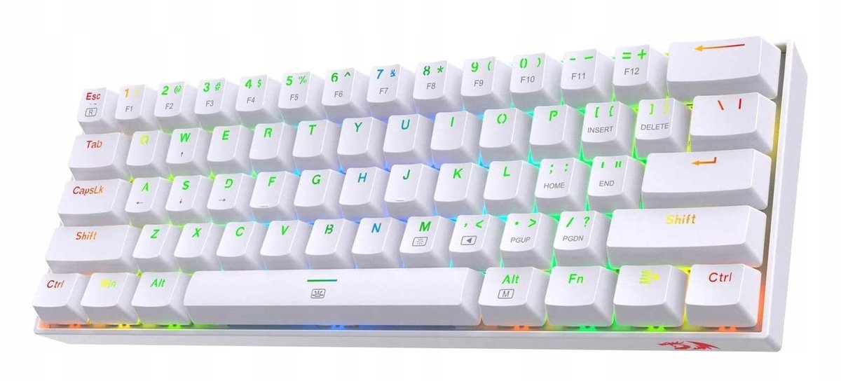 Redragon K630 DragonBorn 60% Klawiatura Mechaniczna RGB HotSwap Red ...