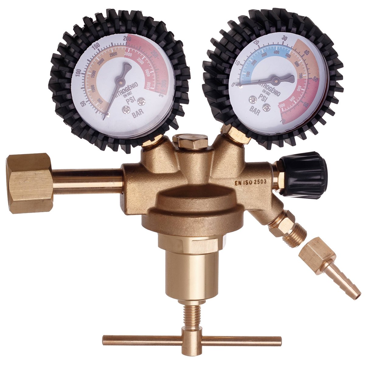 Reduktor AZOT do Azotu 40 BAR Butlowy do Klimatyzacji 2x Manometr - TC ...