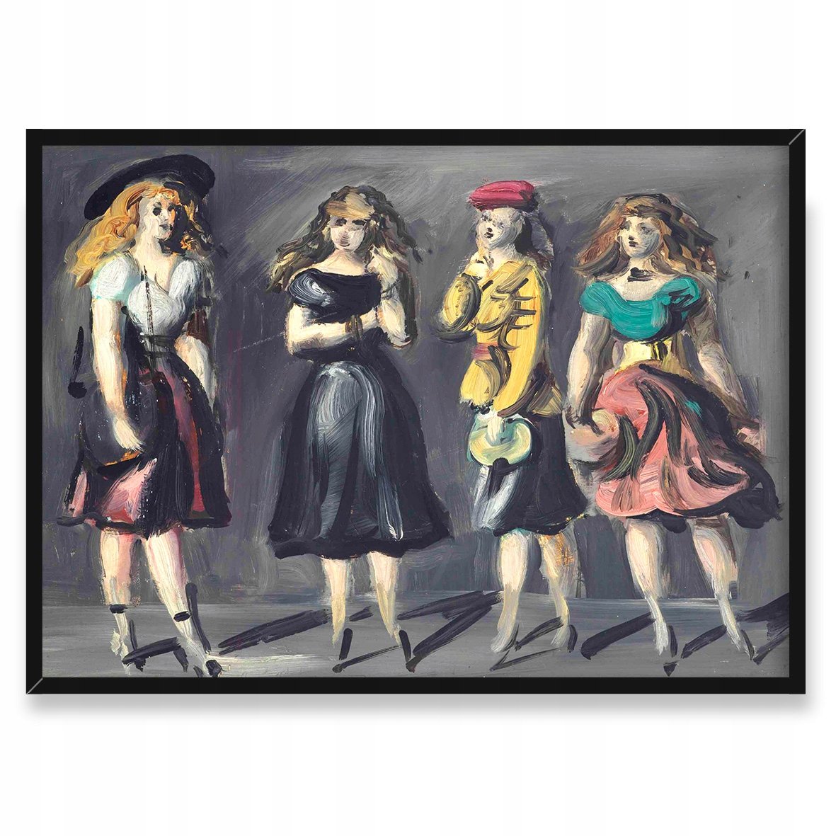 Reginald Marsh Cztery kobiety 50x70 - Inna marka | Sklep EMPIK.COM