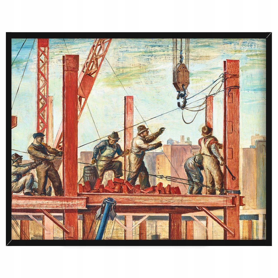Reginald Marsh Iron Workers Robotnicy 40x50 - Inna marka | Sklep EMPIK.COM