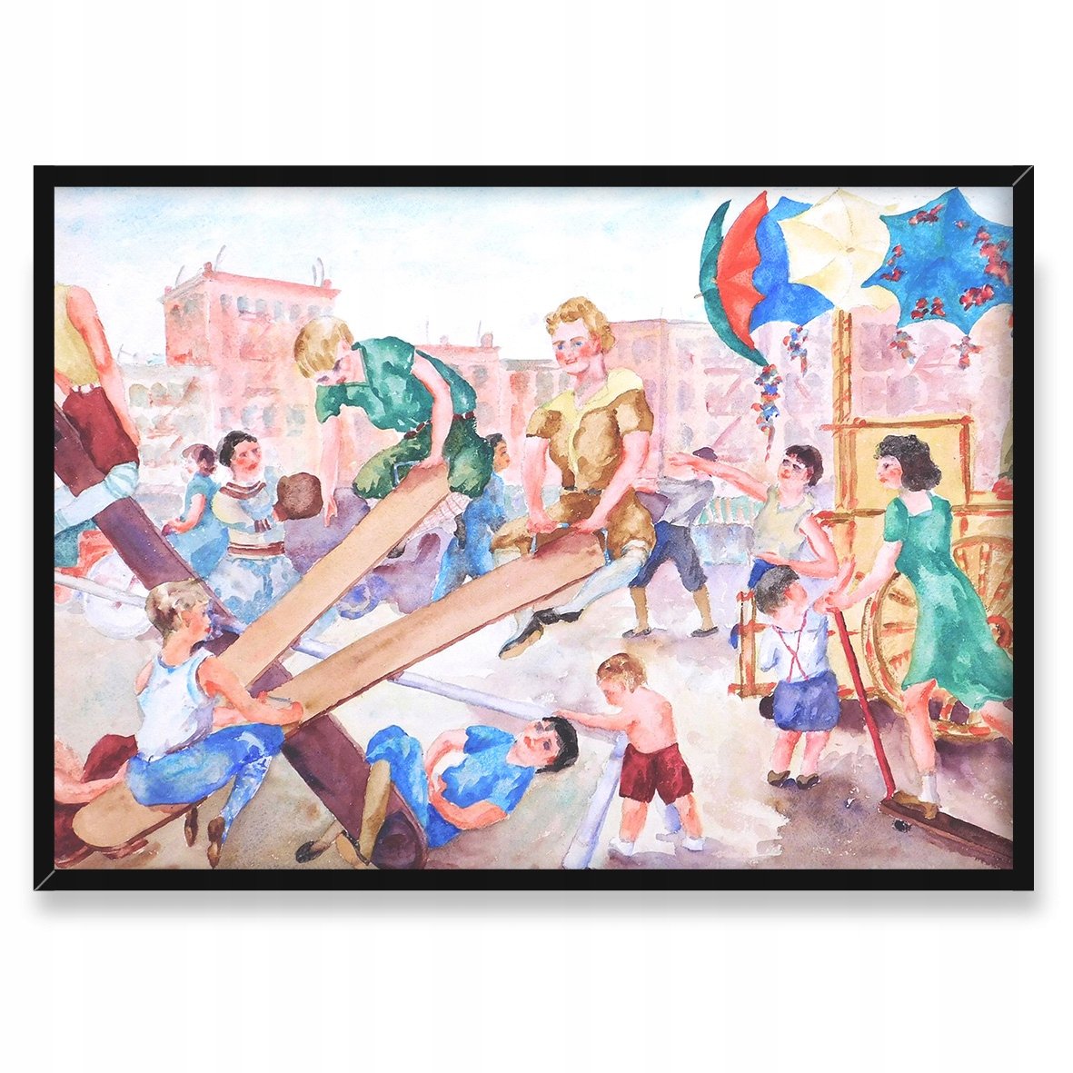 Reginald Marsh Plac zabaw 50x70 - Inna marka | Sklep EMPIK.COM