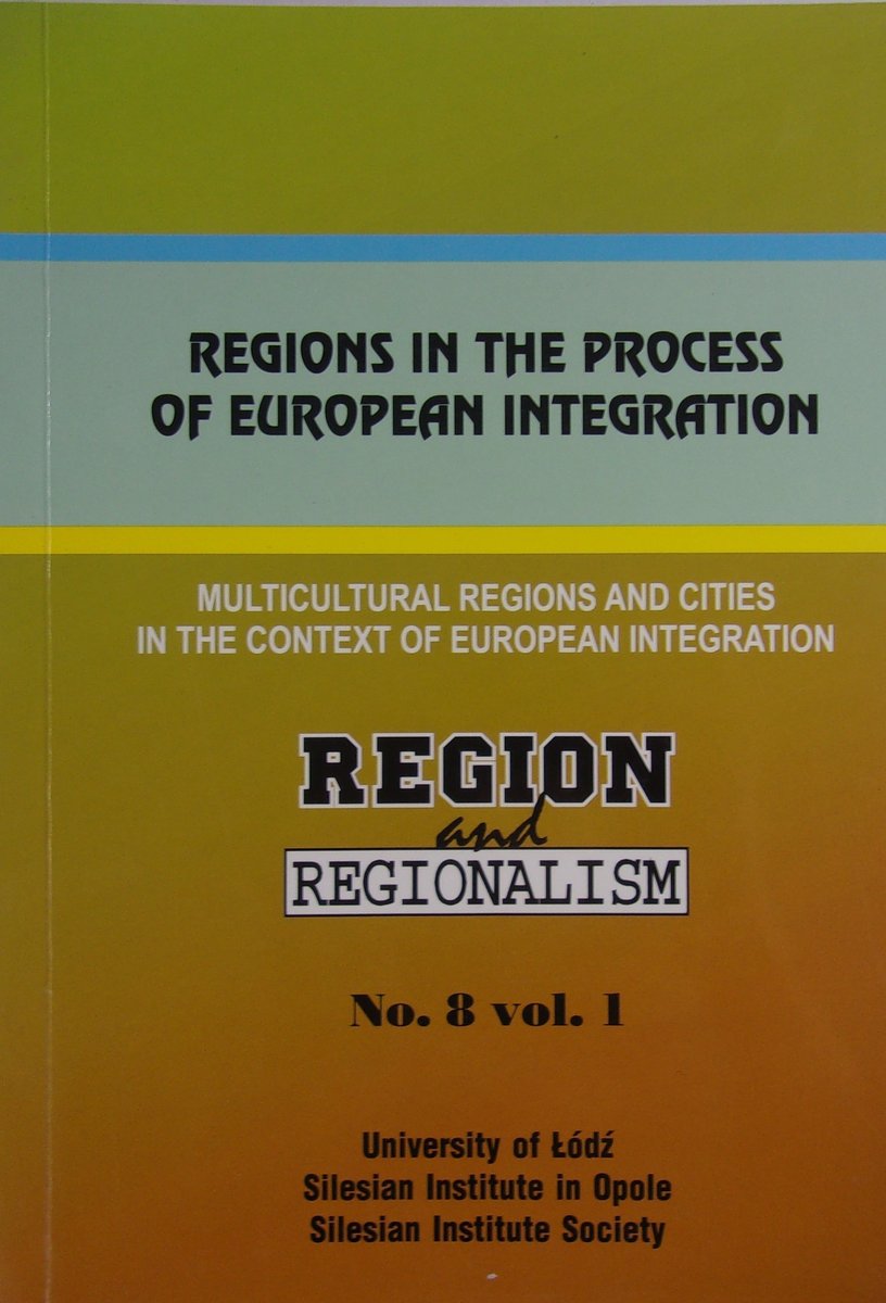 Regions in the process of European Integration No. 8 vol. 1 - W opisie ...