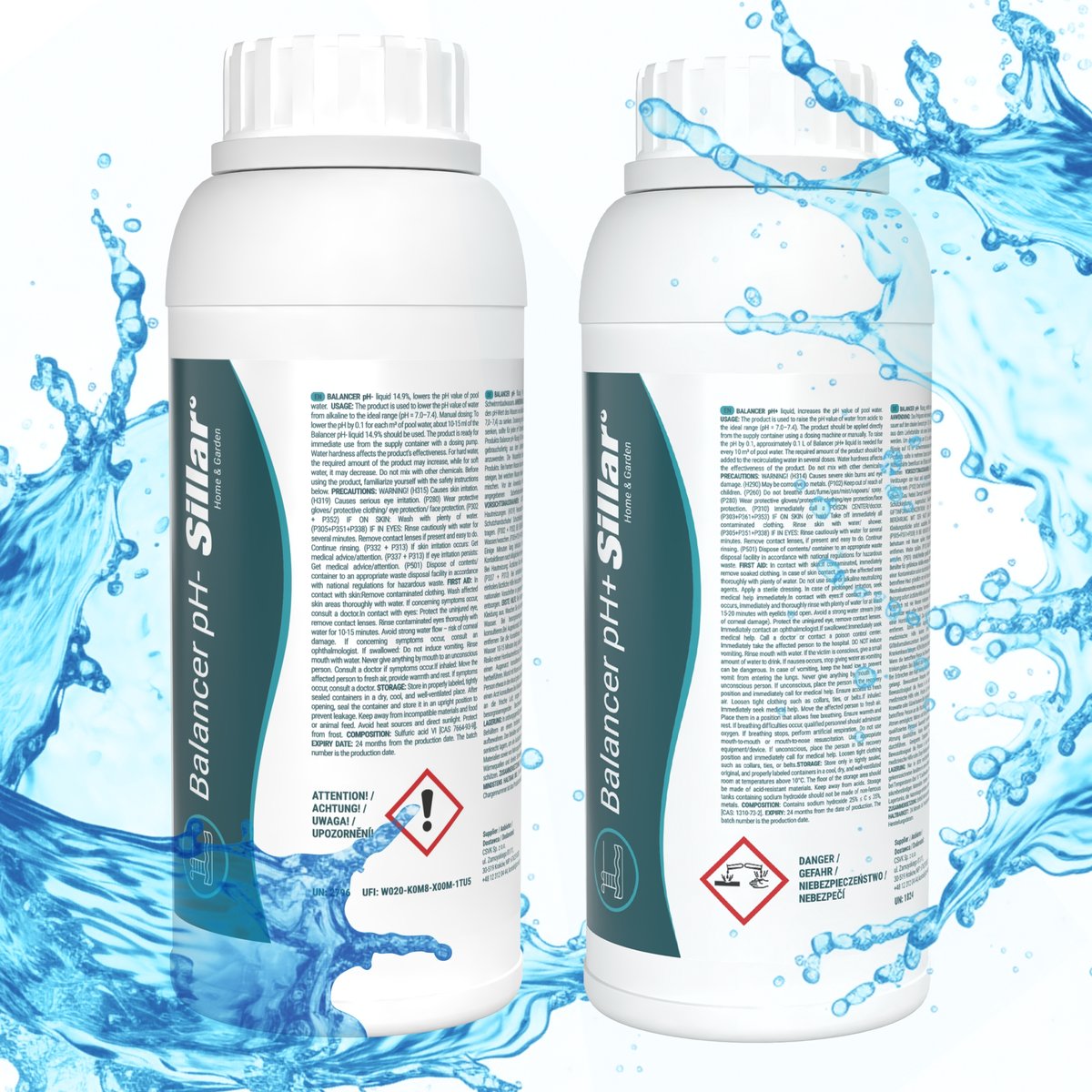 Regulator Ph+ Plus Ph- Minus 2W1 W Płynie Chemia Do Basenu Spa - Sillar ...