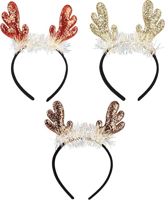 Reindeer Antlers Headband Christmas for Women Antler Hair Accessories ...