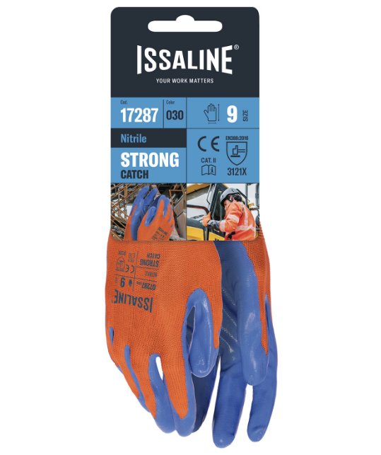 Rękawice robocze IS-17287 - Rękawice 100i NYLON NBR z warstą nitrylu ...