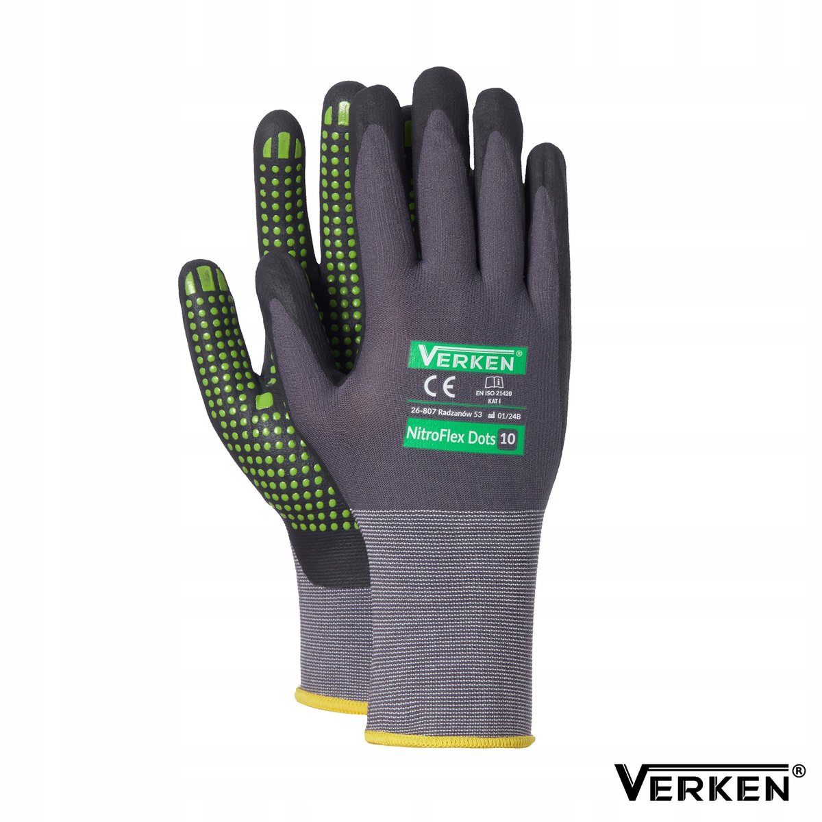 Rękawice Verken NitroFlex Dots rozmiar 10 - XL 1 par - Verken | Sklep ...
