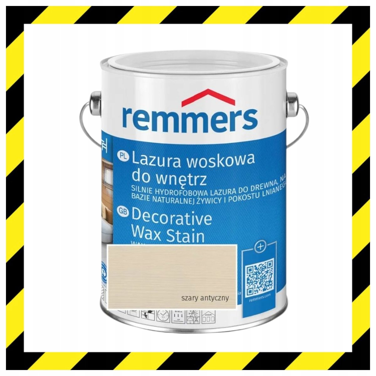 Remmers Lazura woskowa do wnętrz 2,5L SZARY ANTYCZNY 2500 ml ...