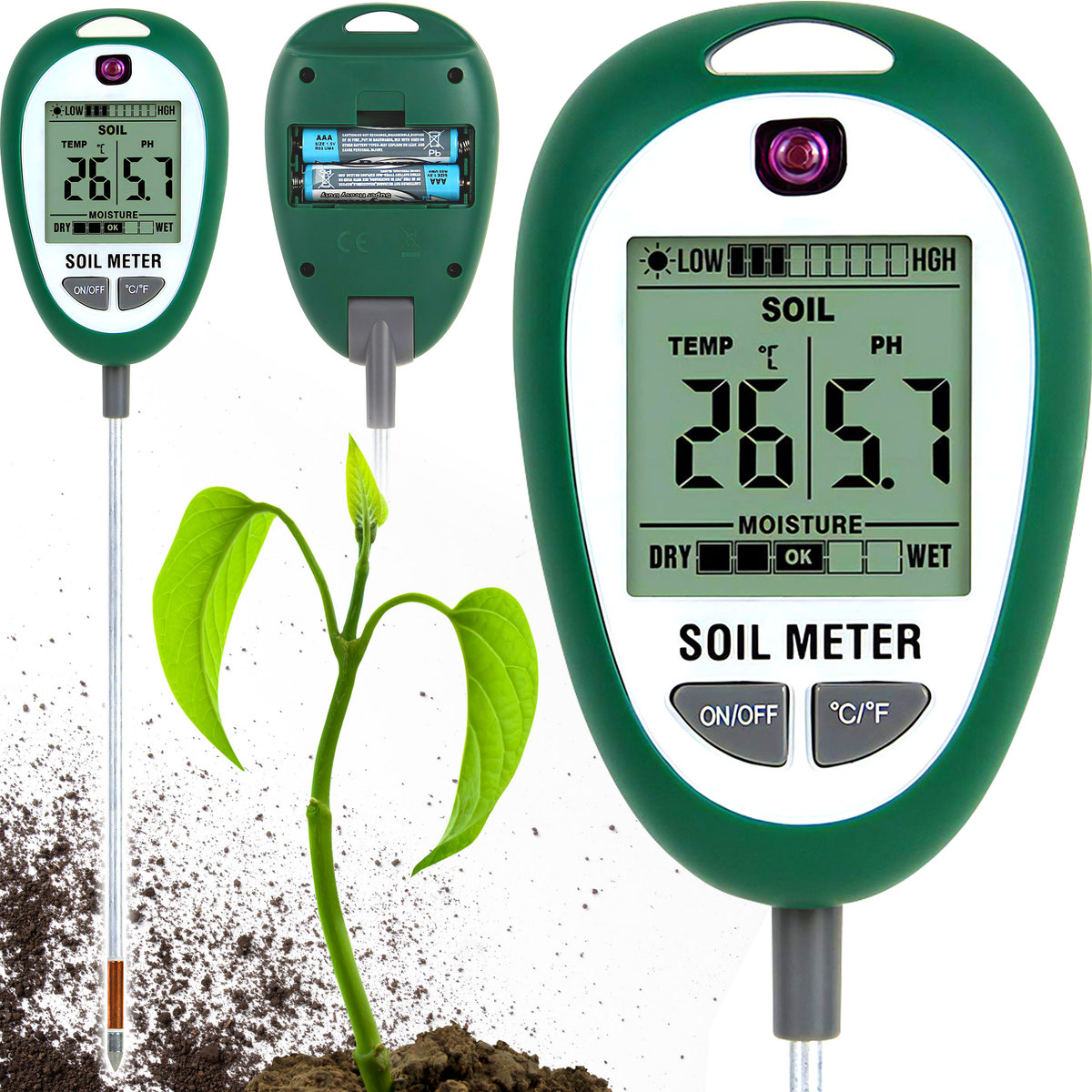 RENEW FORCE KWASOMIERZ GLEBOWY MIERNIK PH TESTER ZIEMI DO MIERZENIA ...