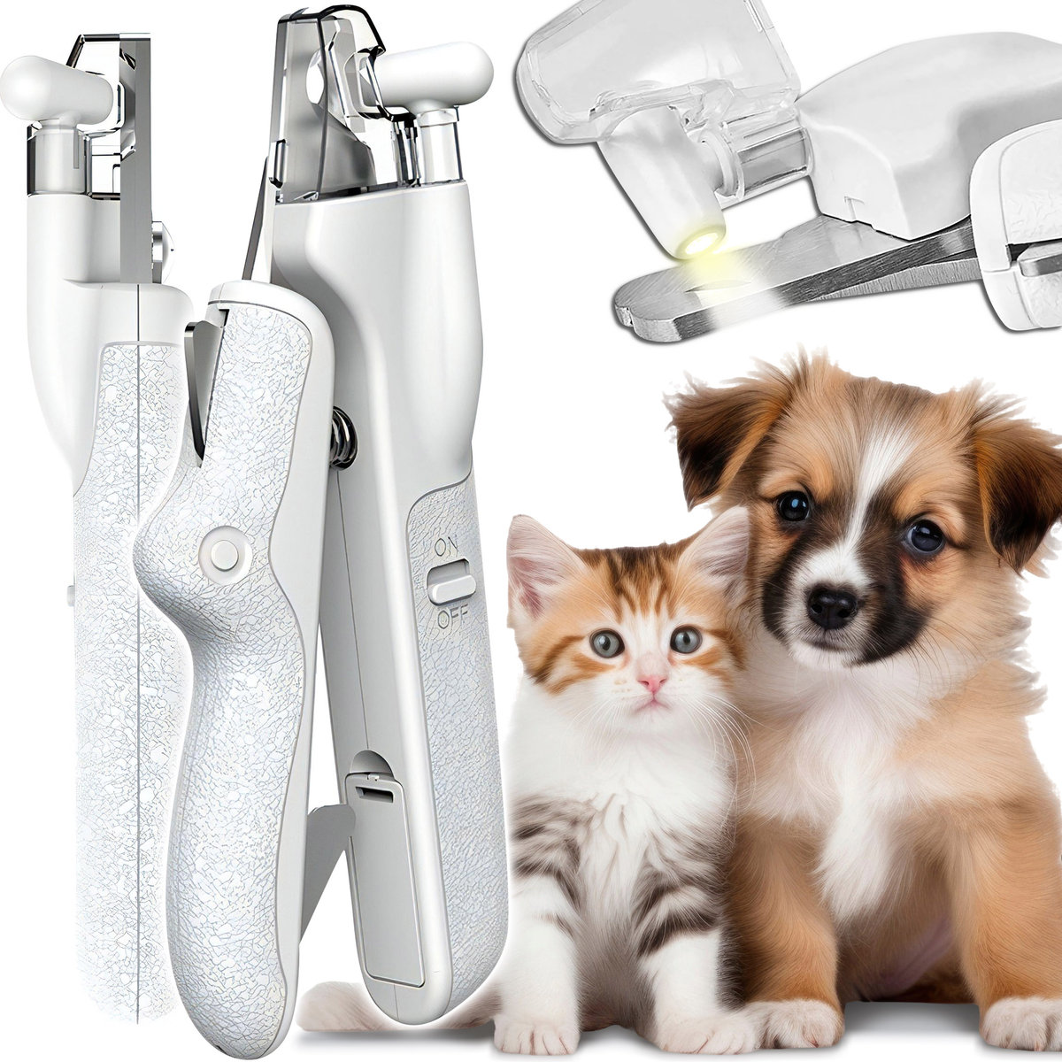 RENEW FORCE Obcinaczki cążki do pazurów Dla psa kota Cęgi z pilnikiem ...