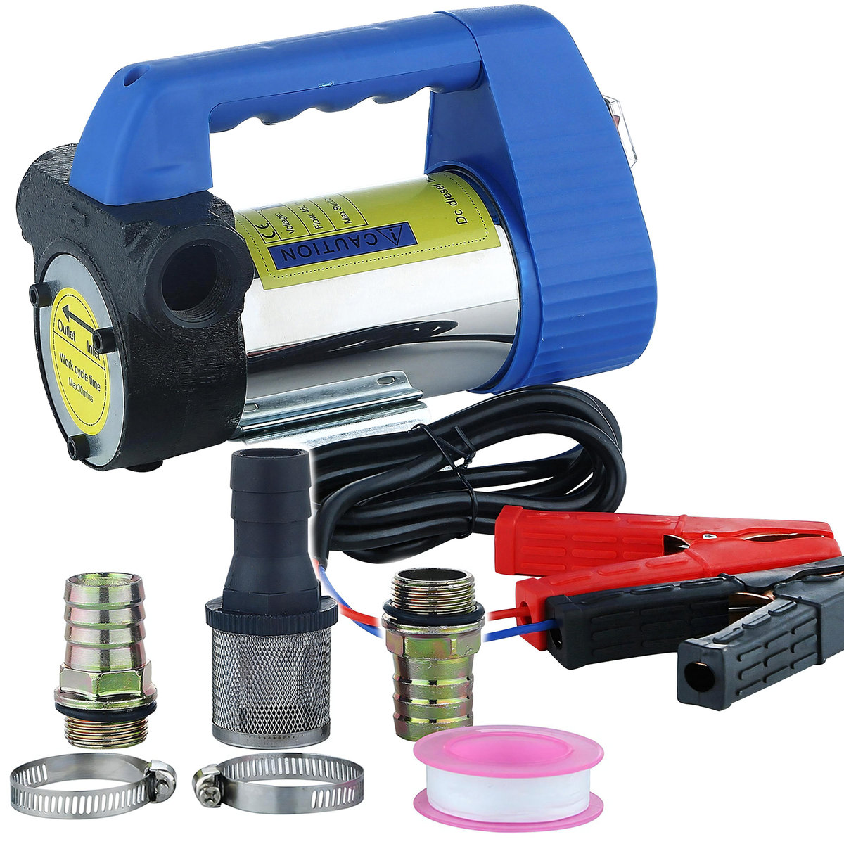 RENEW FORCE Pompa Do Spuszczania Paliwa Ropy Oleju Wymiany POMPKA ELEKTRYCZNA 12V 260W SO-005 ...