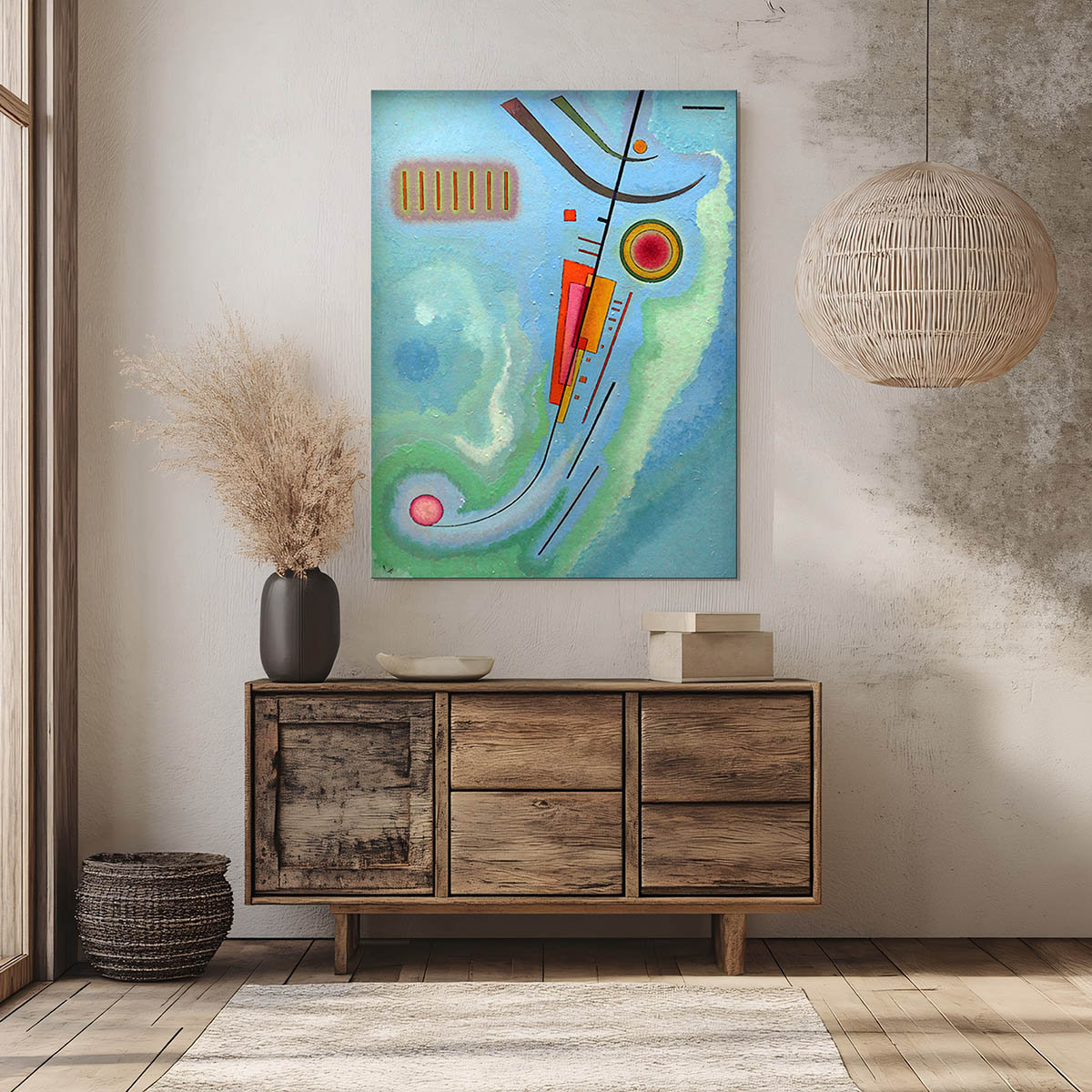 Reprodukcja obrazu obraz Bright- Wassily Kandinsky 70x50 cm - Fedkolor ...
