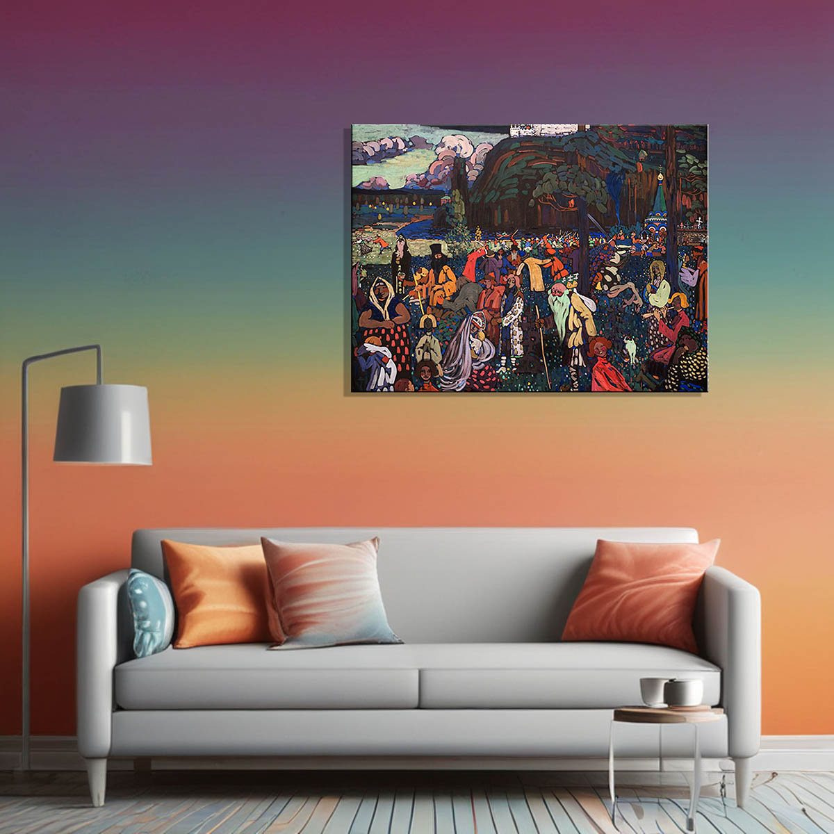 Reprodukcja obrazu obraz Colorful Life- Wassily Kandinsky 70x50 cm ...