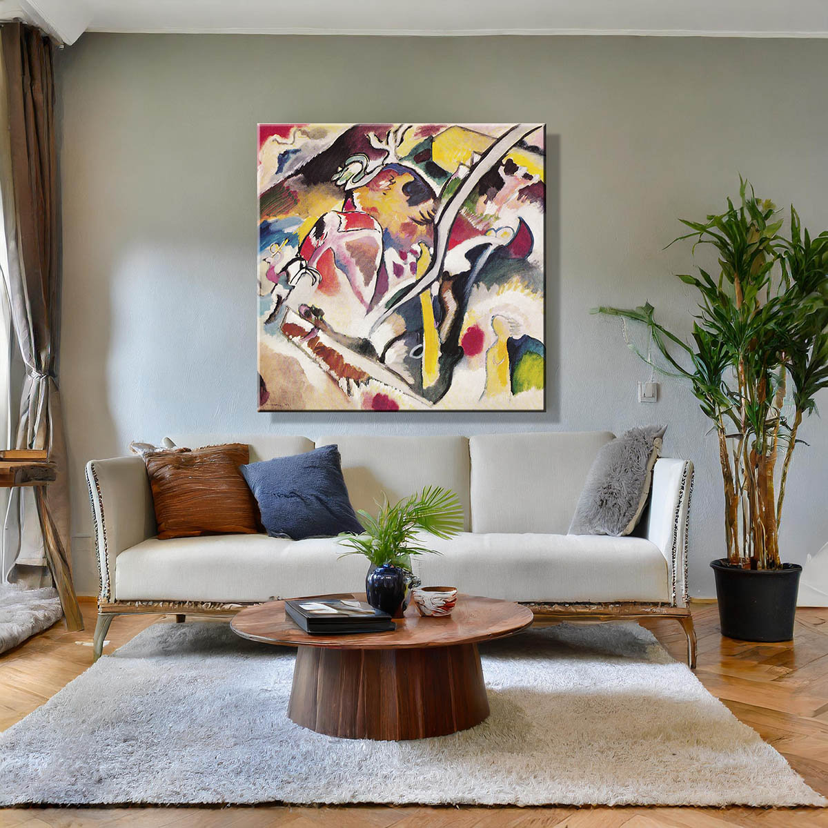 Reprodukcja obrazu obraz Flood- Wassily Kandinsky 60x60 cm - Fedkolor ...