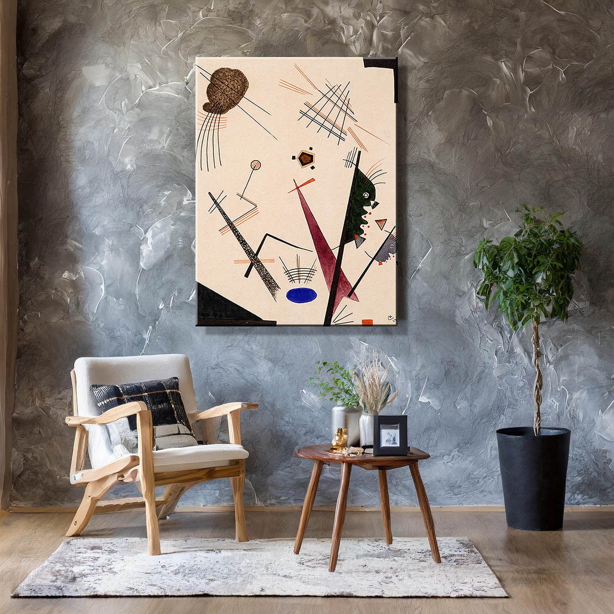 Reprodukcja obrazu obraz Gouache on papier - Wassily Kandinsky 40x30 cm ...
