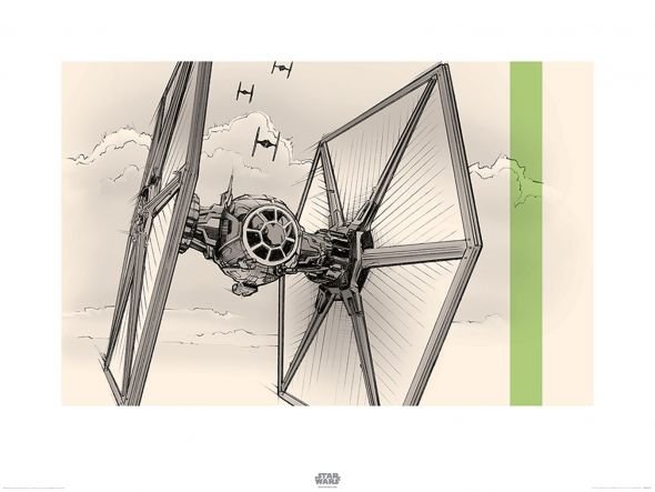 Reprodukcja PYRAMID POSTERS Star Wars The Force Awakens TIE Fighter ...
