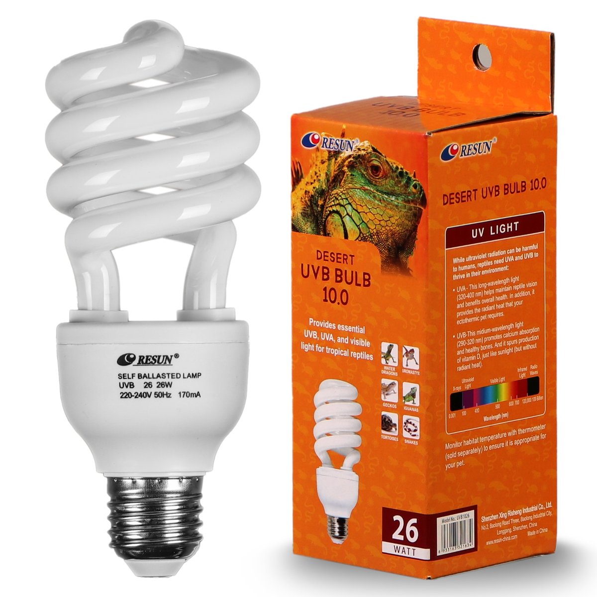 Resun Desert Uvb Bulb 10.0 26W - Żarówka Uvb - Resun | Sklep EMPIK.COM