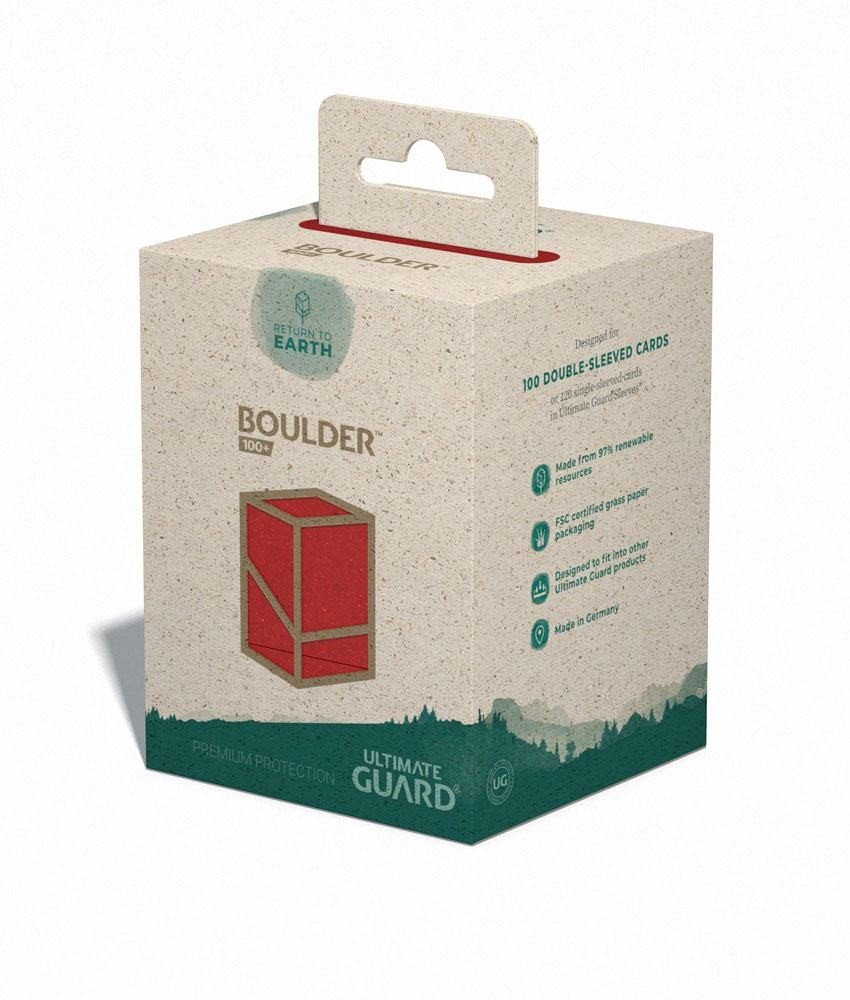 Return To Earth Boulder Deck Case 100+ Standard Czerwony Ultimate Guard ...