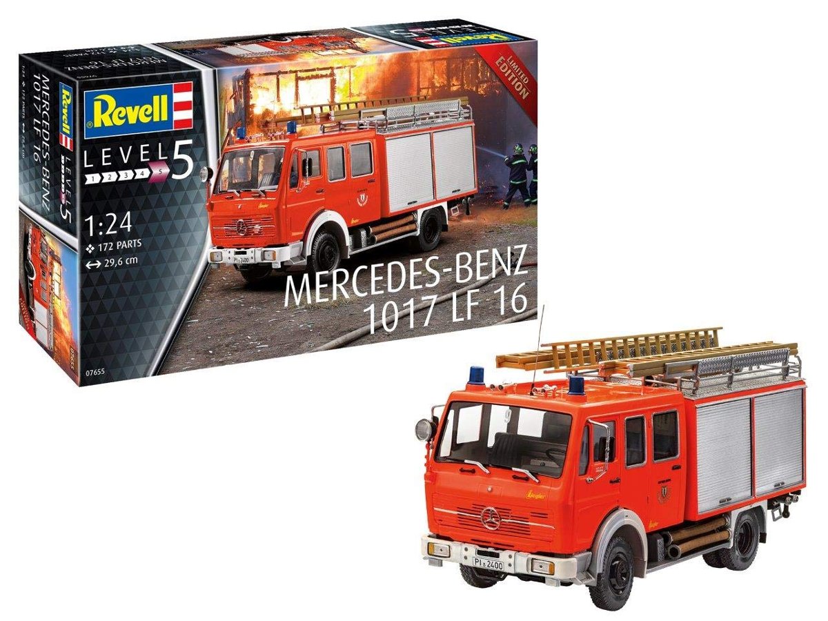 Revell, Mercedes Benz 1017 Straż, Model do sklejania, 12+ - Revell ...